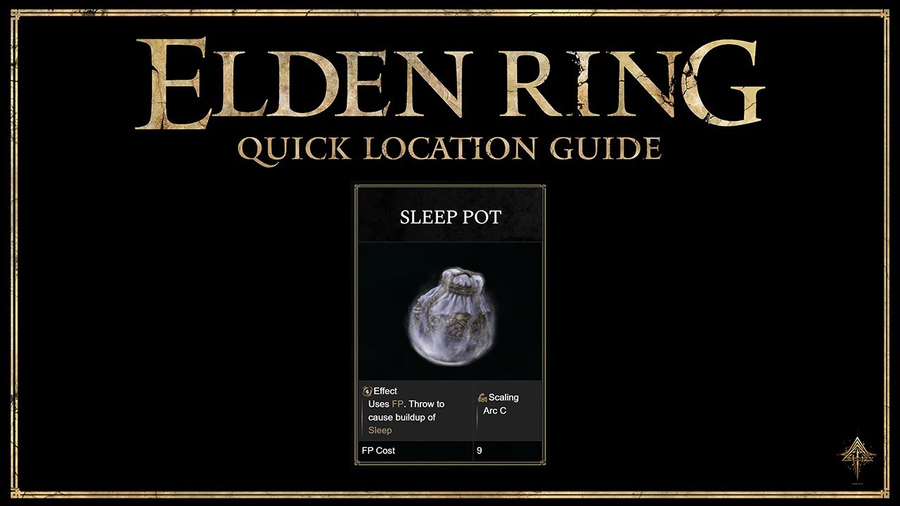 Elden Ring: Quick Location Guides - Sleep Pots Full Guide - YouTube