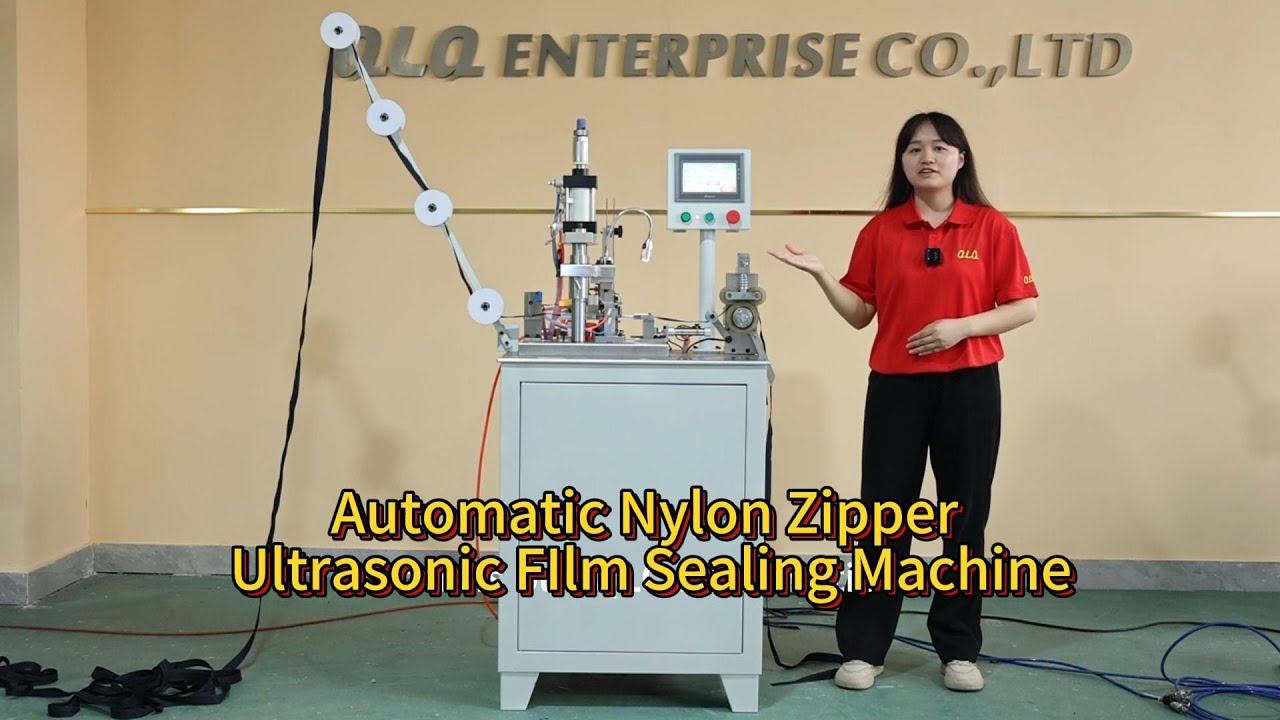 QLQ-UFSM Automatic Nylon/Metal Zipper Ultrasonic Film Sealing Machine # ...