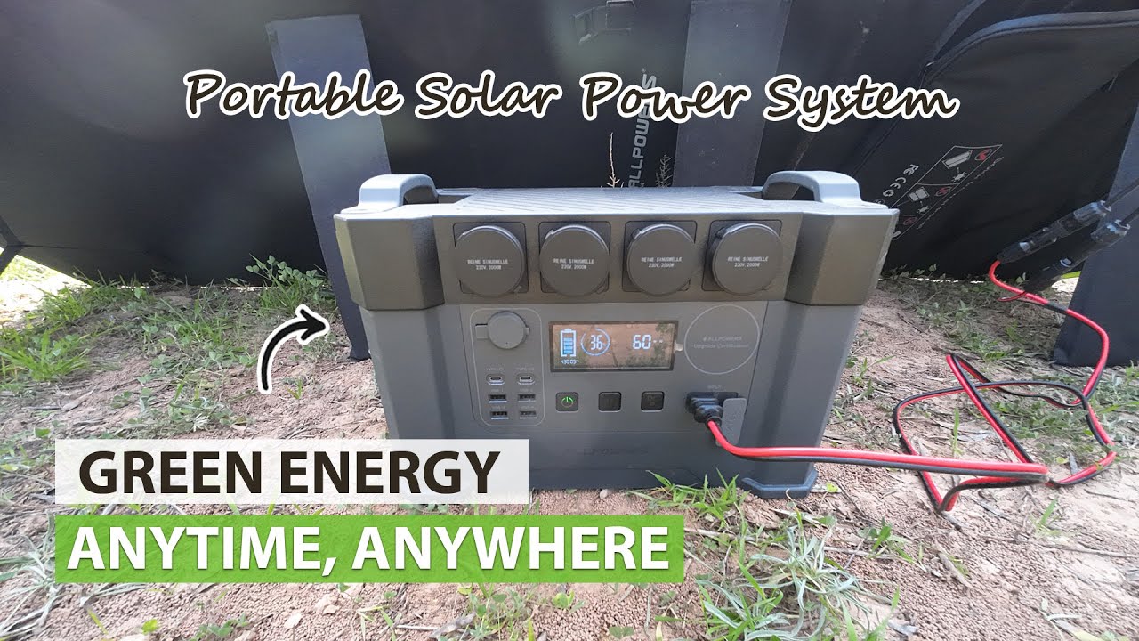 PORTABLE Solar Power System: GREEN ENERGY, Anytime, Anywhere - YouTube