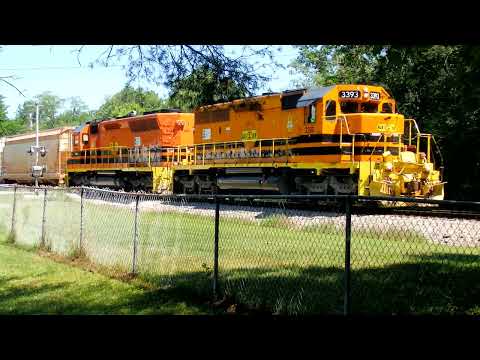 7/1/24 12:27 pm southbound burt mi gexr 3393 huron and eastern 3484 - YouTube