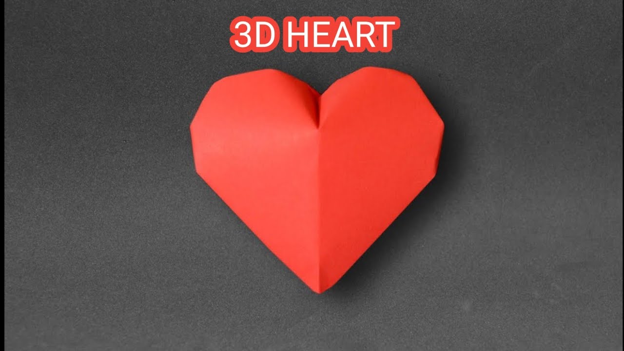 बहुत ही आसान तरीका से बनाइए 3D हार्ट ️ | How To Make 3D Heart | How To ...