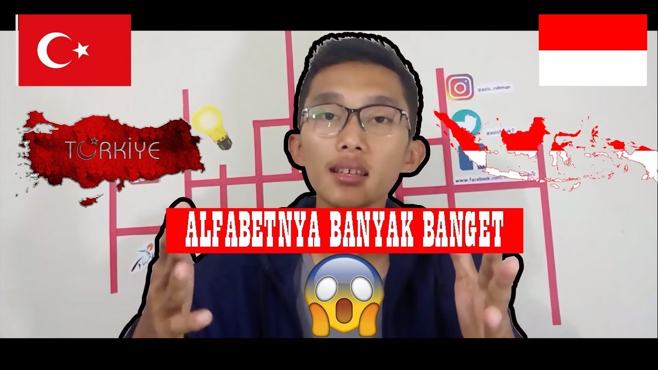 8 MENIT BELAJAR BAHASA TURKI eps. 1 - Perbedaan alfabet Bahasa Turki ...