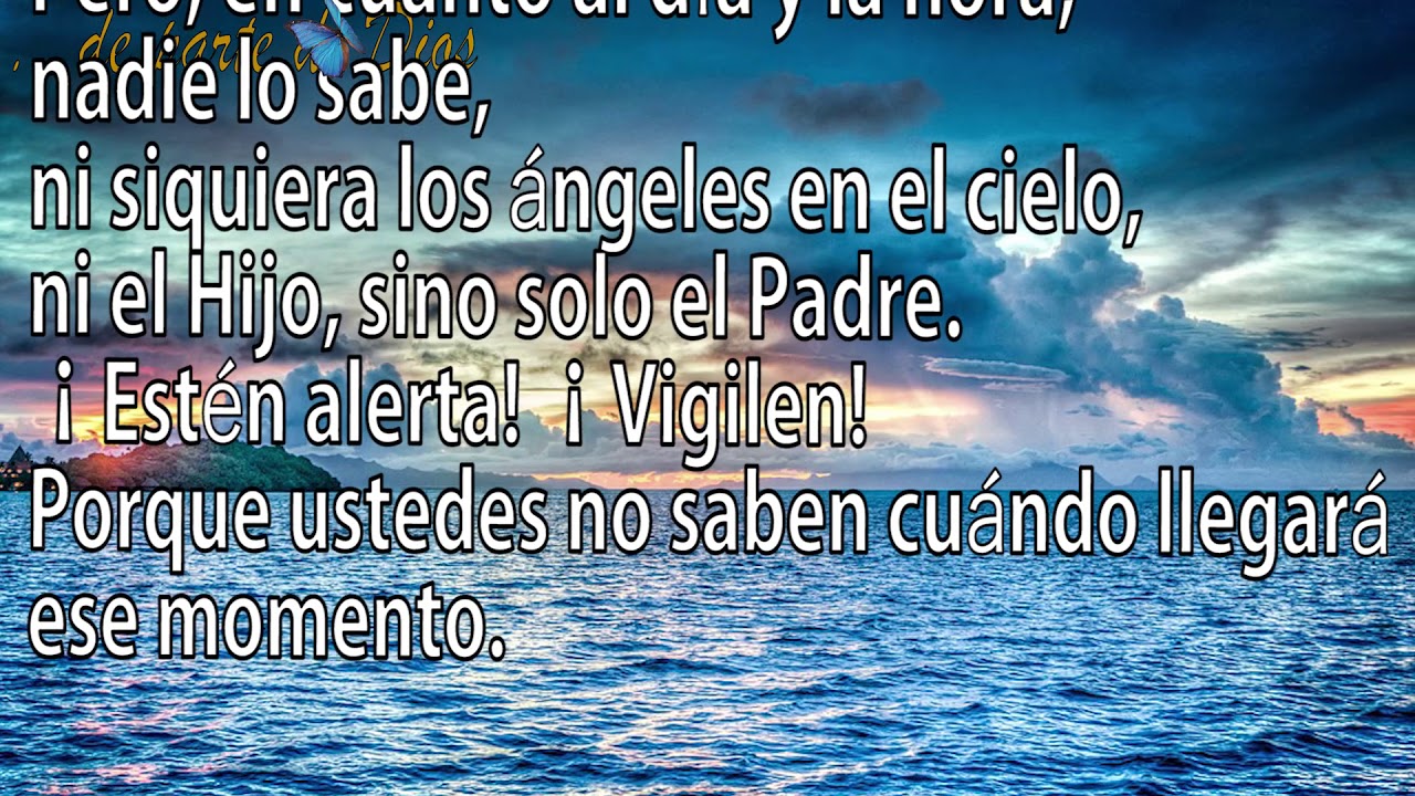 Mensajes Eternos Marcos 13:32-33 - YouTube