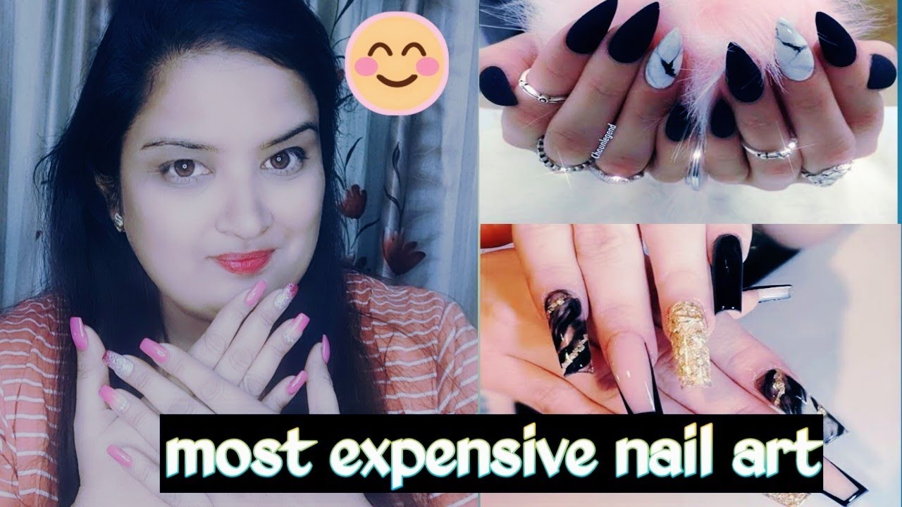 most expensive nail art💗|| नेल आर्ट|| नेल डिजाइन|| trending nail art💅 # ...