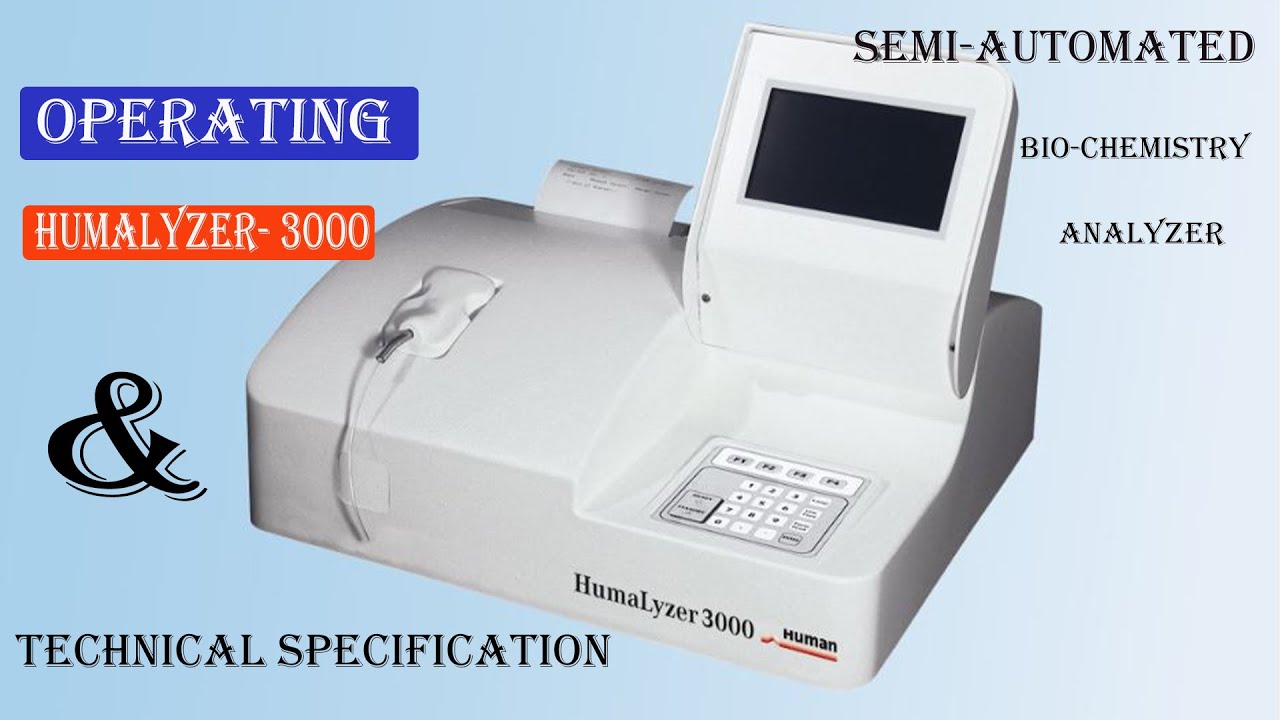 Humalyzer 3000 Operating Full Details//Semi Automated Biochemistry ...