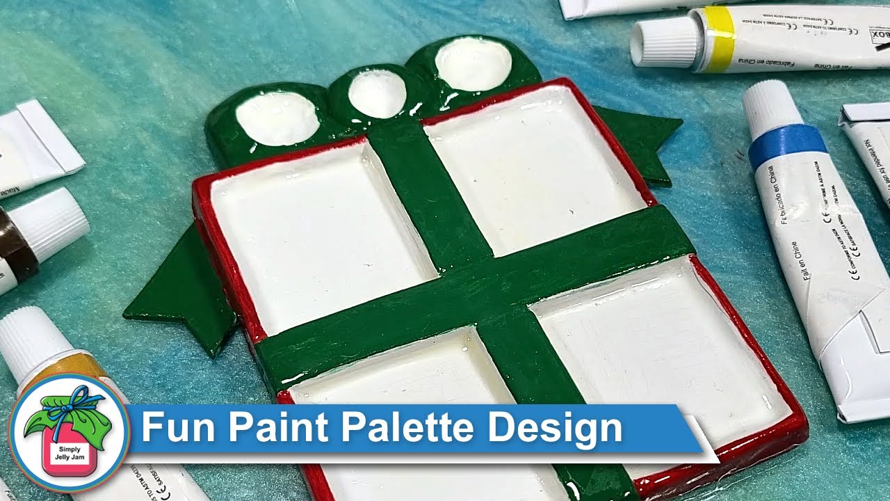 DIY Polymer Clay Gift/Present Paint Palette - YouTube