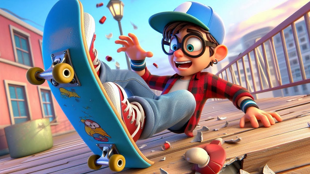 Skateboard Slip-Up: A Funny Boo Boo Song" - YouTube