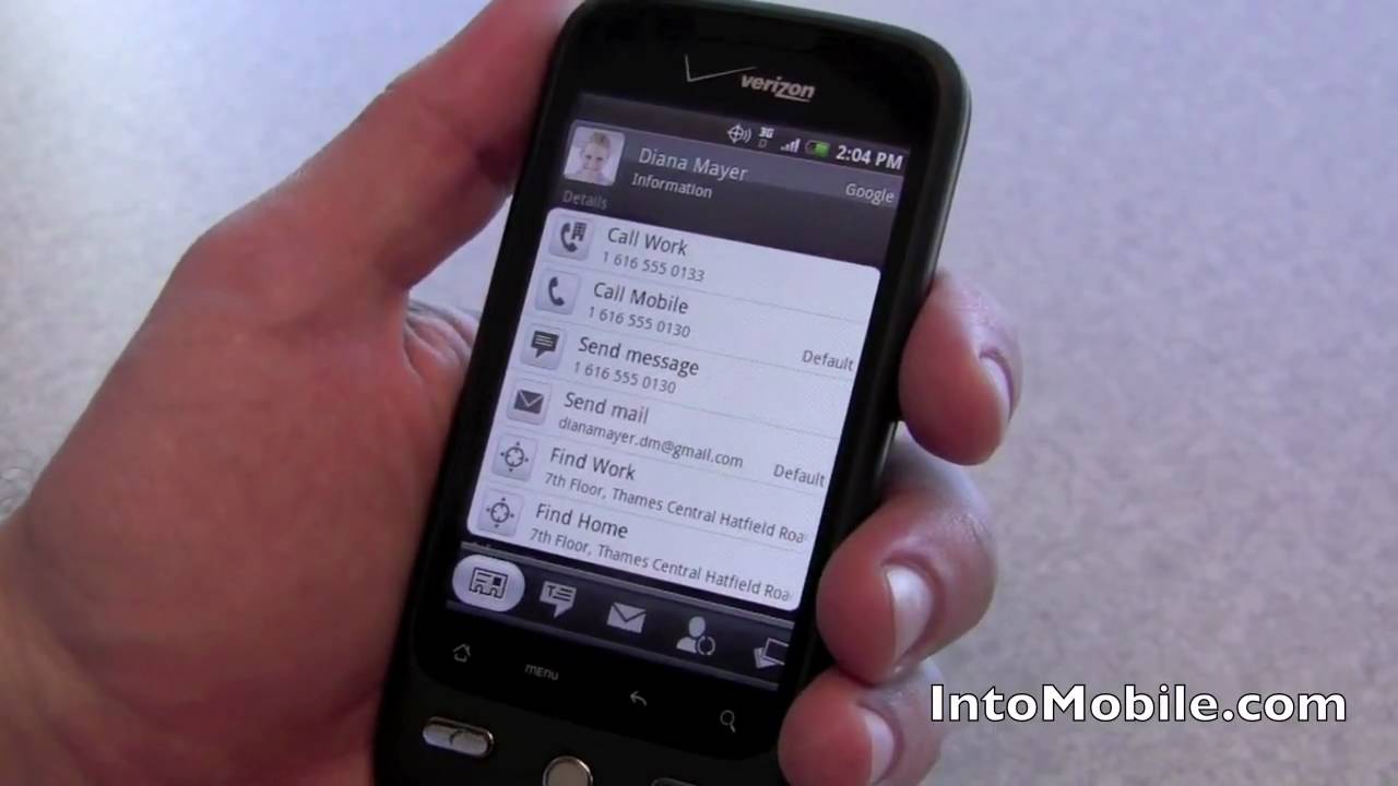 Hands-on with Verizon's HTC Droid Eris - YouTube