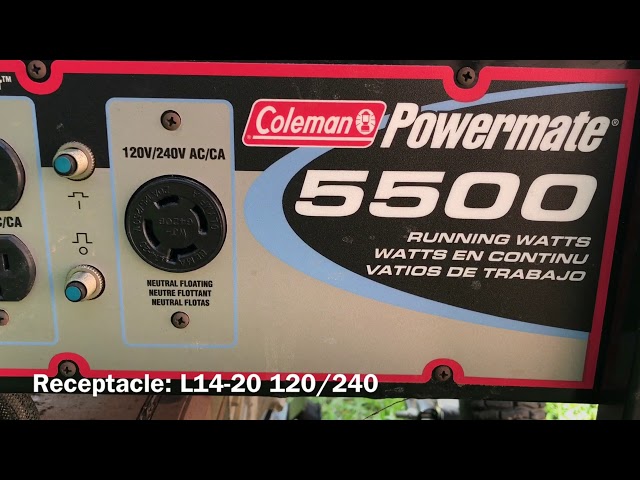 Powermate 5500 Generator Powermate 5500 Watt Portable Generator