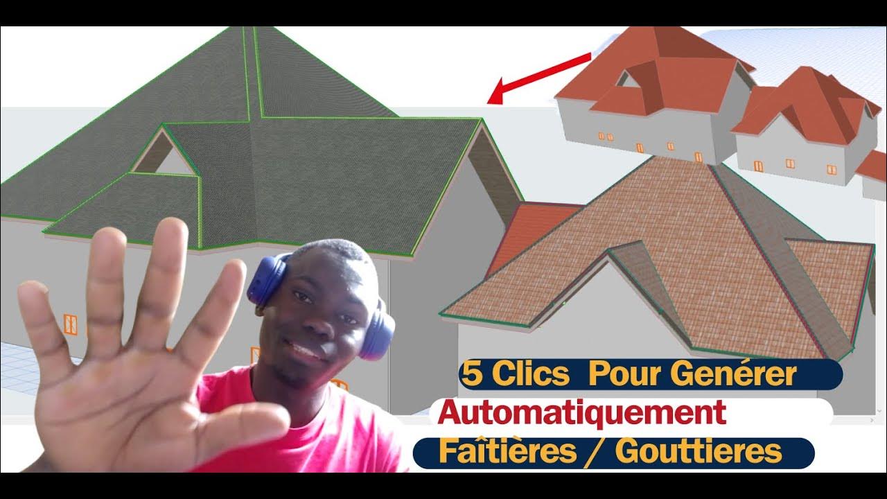 TOITURE DANS ARCHICAD: CREER LES GOUTTIERES ET LES FETIERES AUTOMATIQUEMENT DANS ARCHICAD. - YouTube
