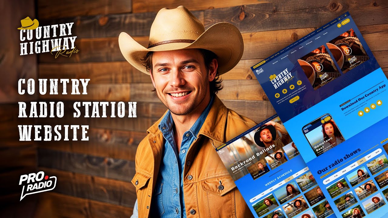 Build Your Country Radio Station Website with This New Template! #radio ...
