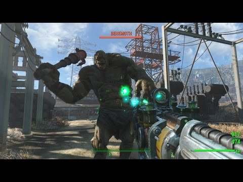 Fallout 4 Behemoth #1 [BOSS] gameplay - YouTube