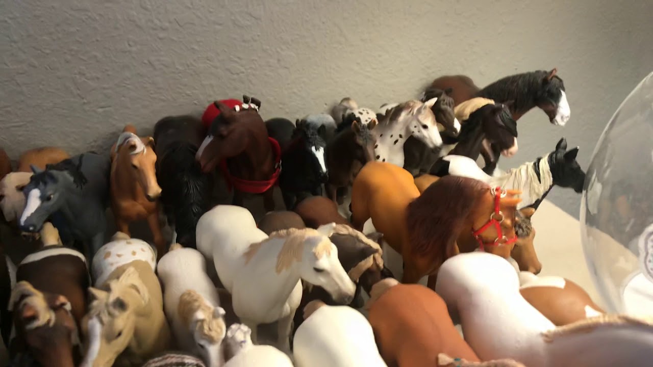 Schleich horse collection tour - YouTube