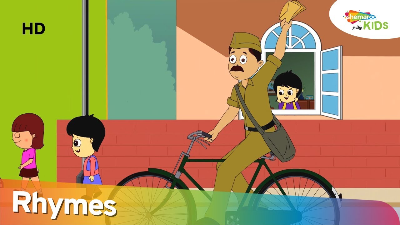 Postman Uncle Rhyme in Tamil | Rhymes For Children | Shemaroo Kids ...