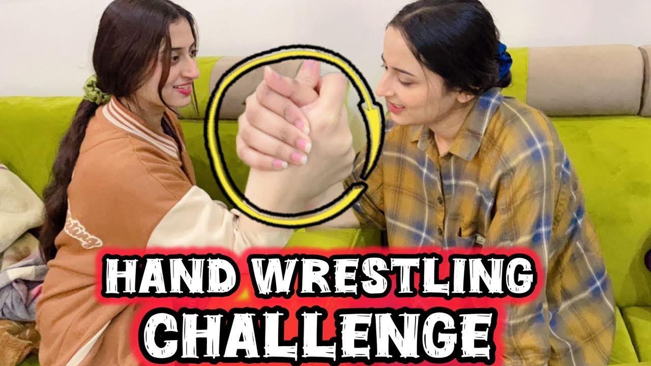 Hand wrestling challenge with siblings || - YouTube