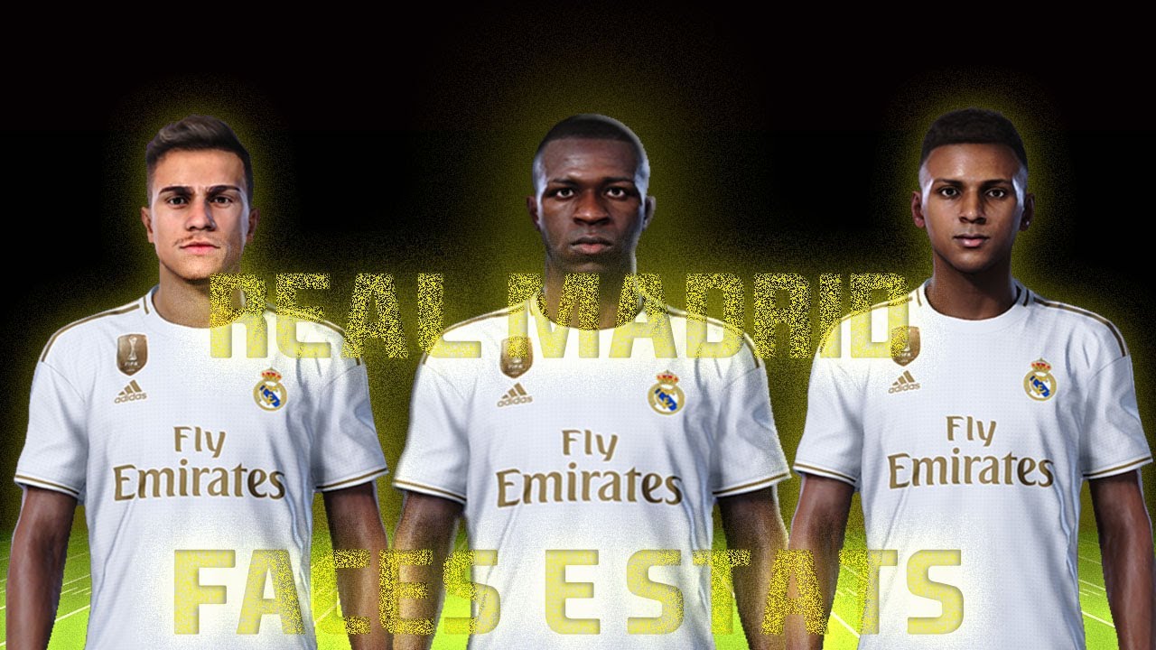 PES2020 FACES E STATS REAL MADRID PC - YouTube