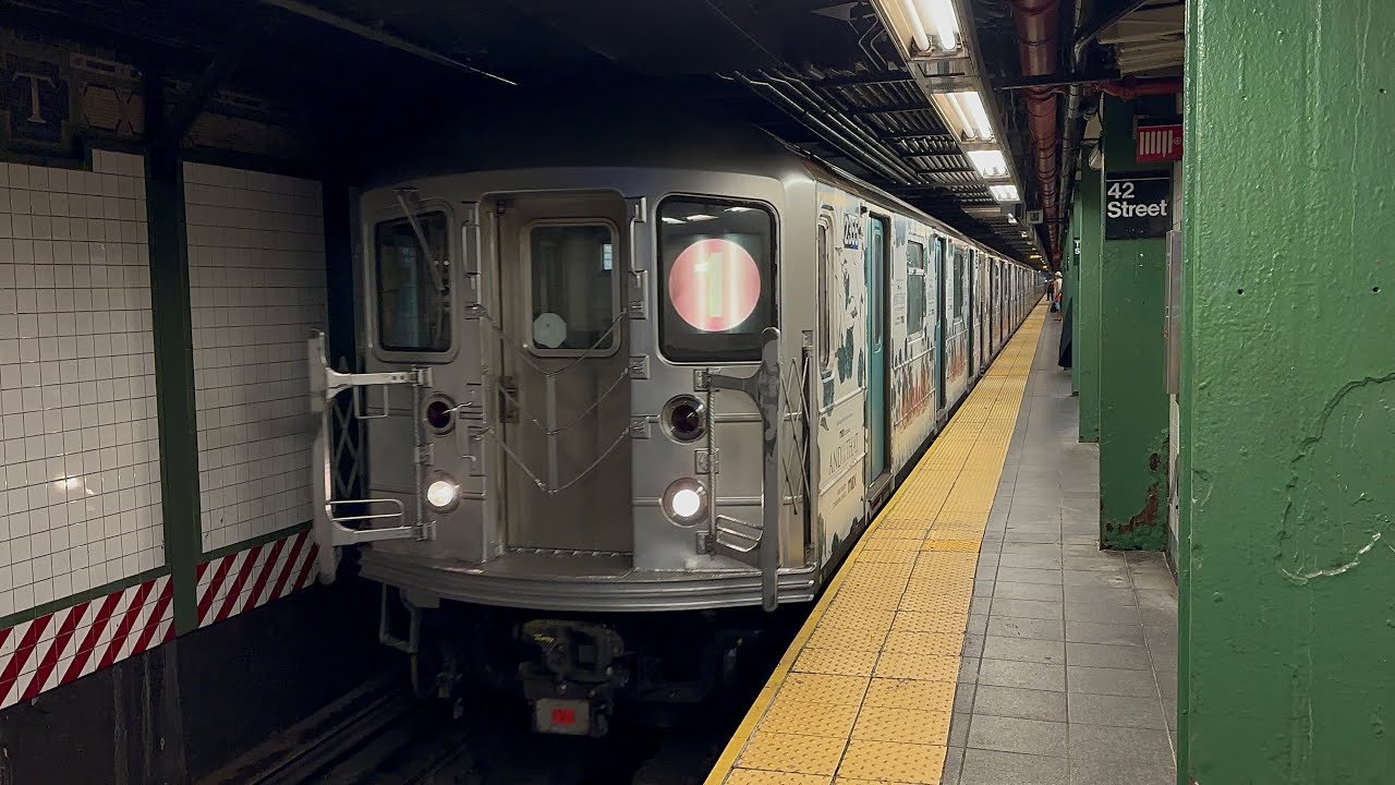 And Just Like That Ad Wrapped R62a 1 Train arriving and leaving Times ...