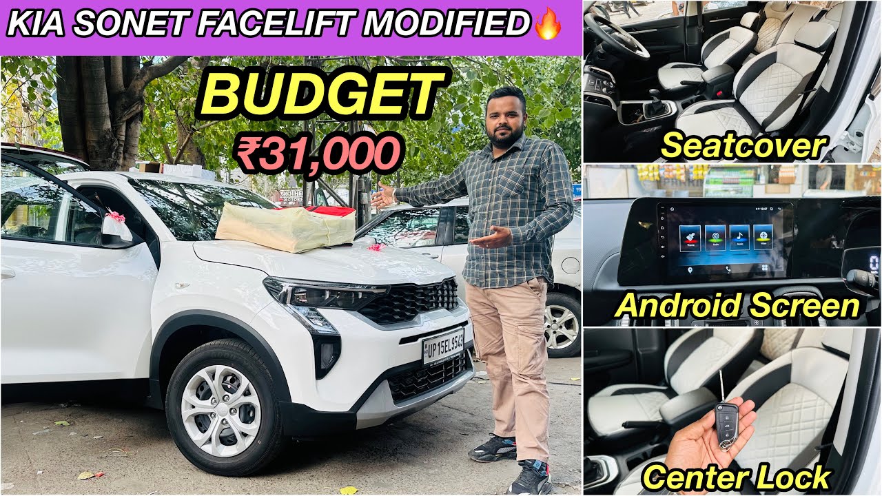 2024 KIA SONET HTE MODIFIED WITH PRICE🔥KIA SONET GENUINE ACCESSORIES🔥 ...