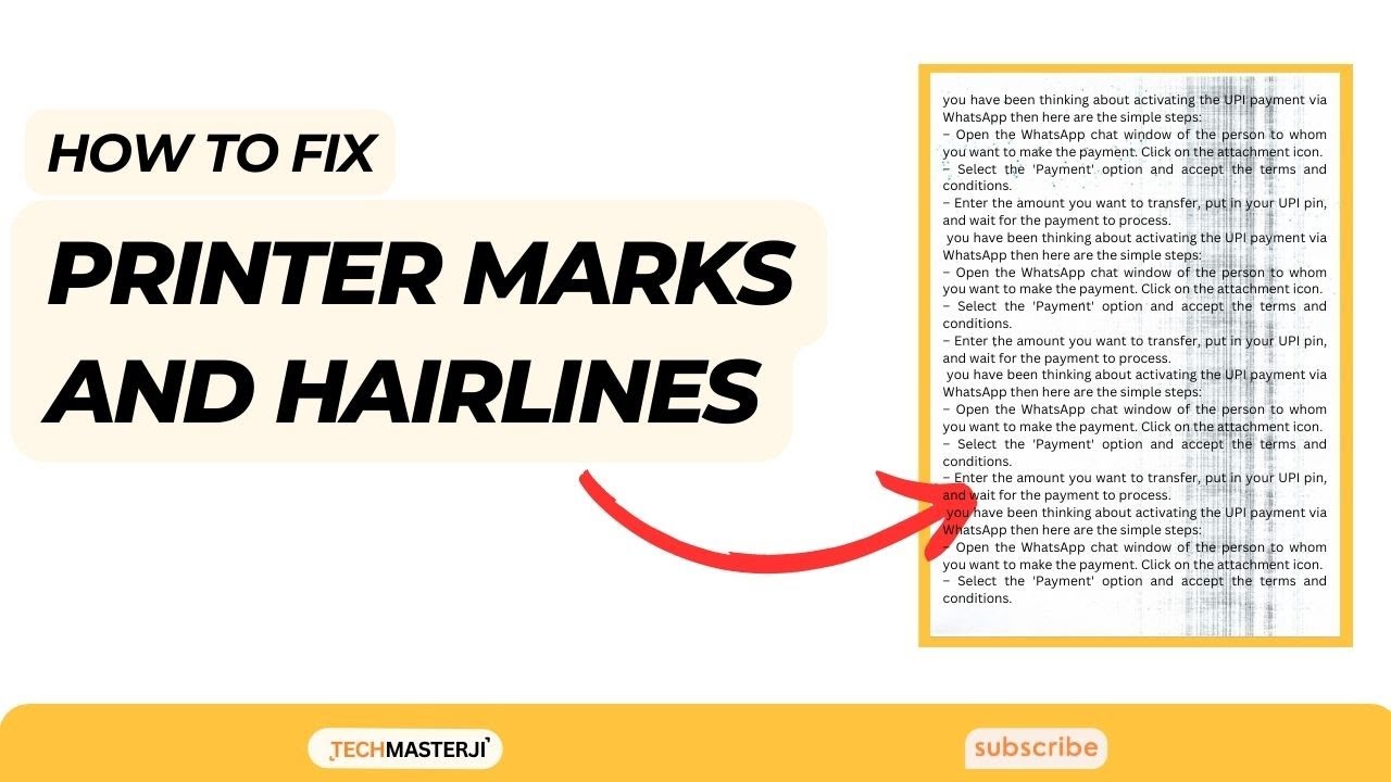 How to Remove Printer Marks and Hairlines? - YouTube