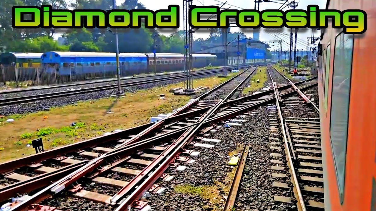 Entering Nagpur Jn|Spotting Diamond Crossing of Indian Railways|Onboard ...