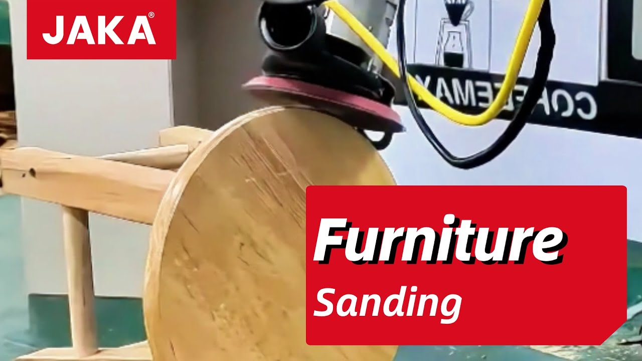 Furniture Sanding with JAKA Cobot - YouTube