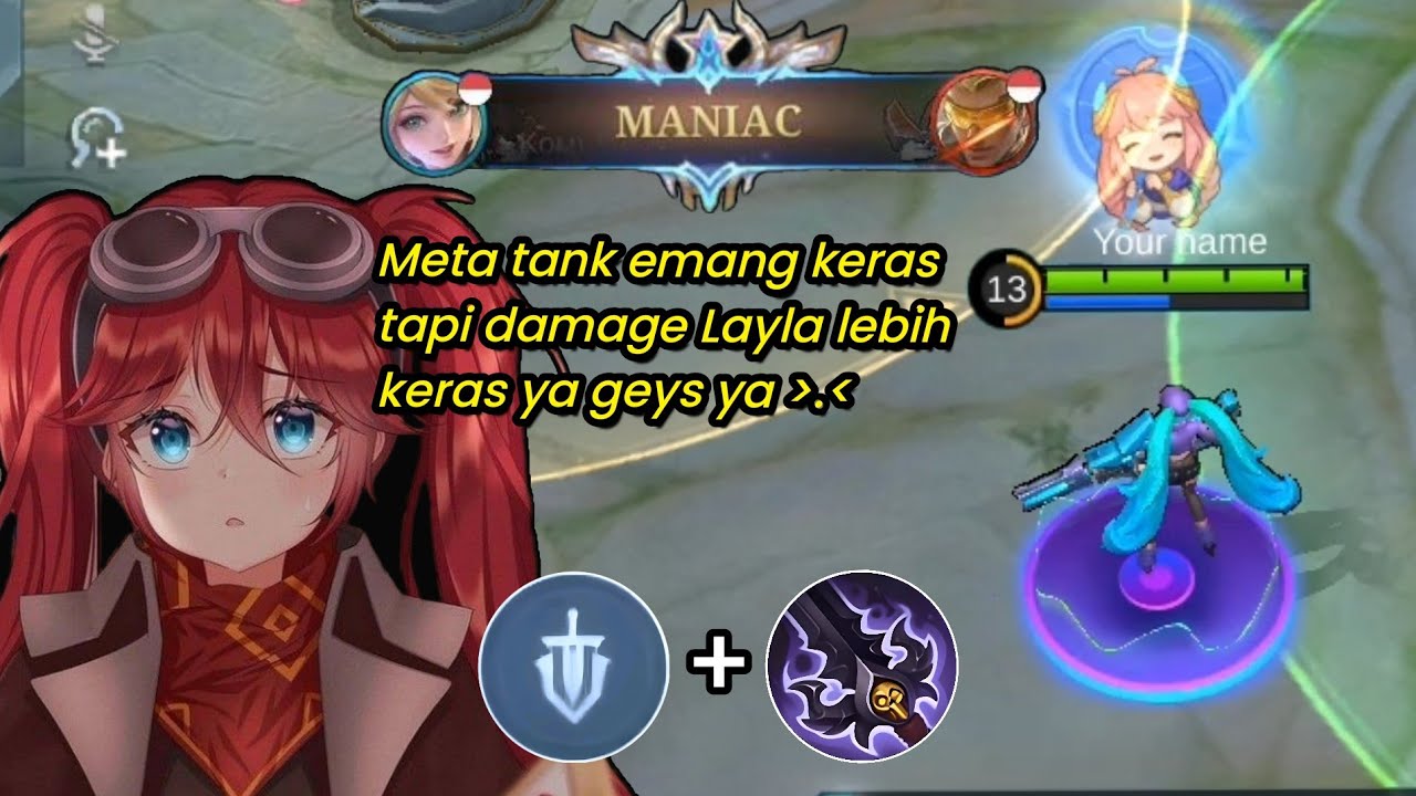 LAYLA EMBLEM BASIC COMMON EMANG NGARUH? meta tank emang meresahkan ...
