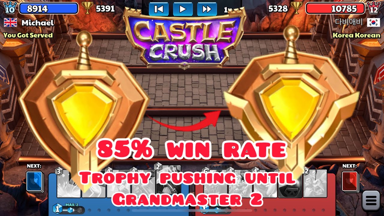Castle Crush - Trophy Push to Grandmaster 2! - YouTube
