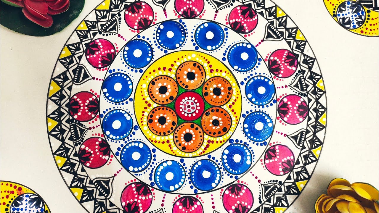 Mandala Designs with simple instruments |mandala colourful desings ...