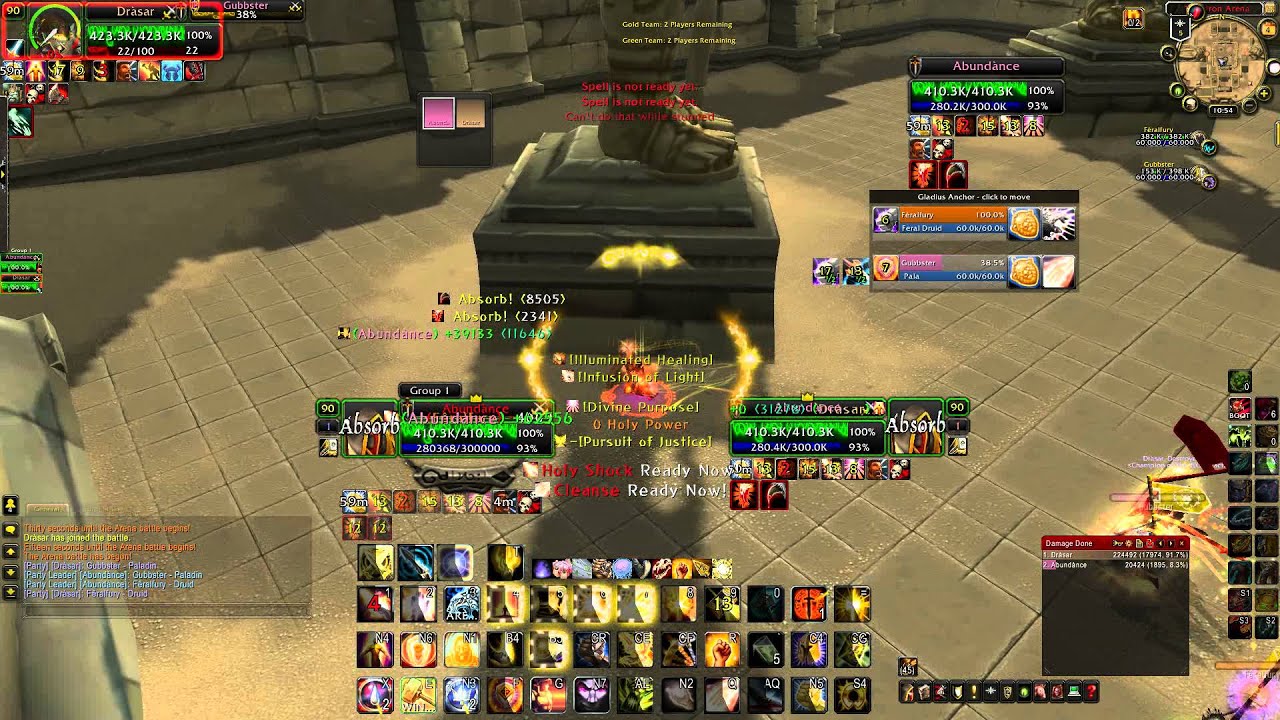 World of Warcraft 5.3 2v2 Arena match. - YouTube