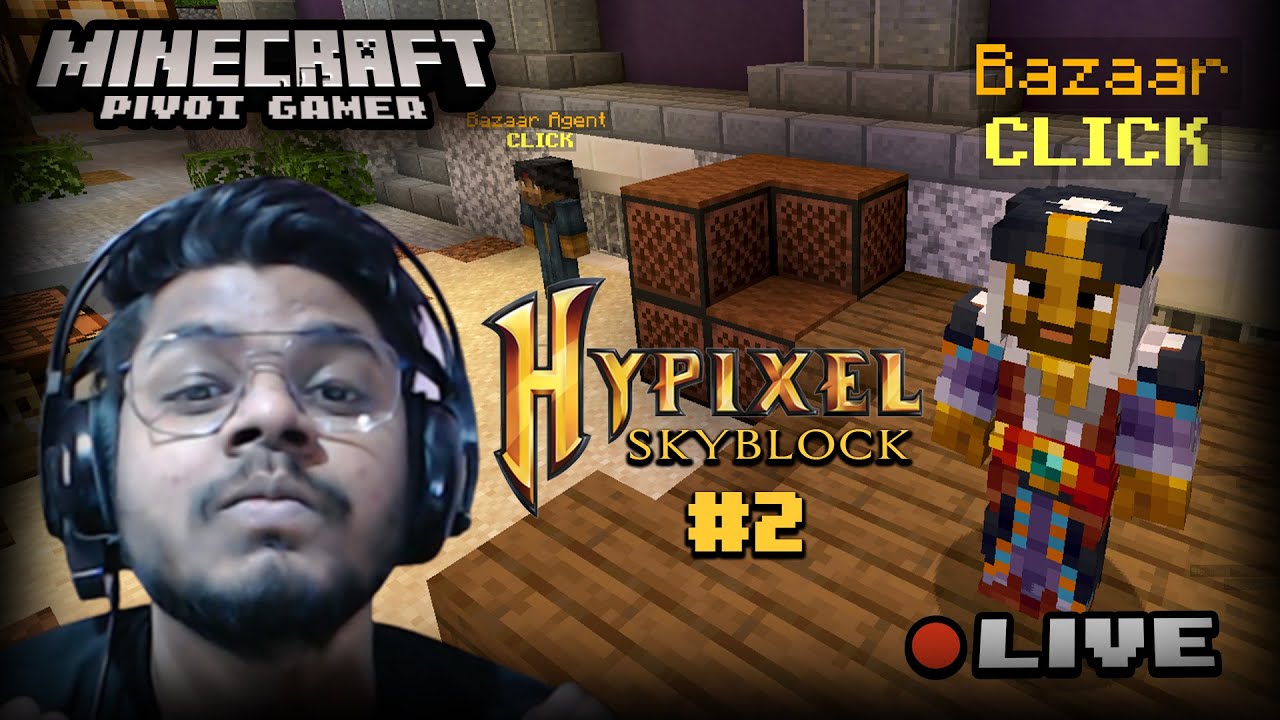 🔴 Unlocking Bazaar in Minecraft Hypixel Skyblock #2 - YouTube