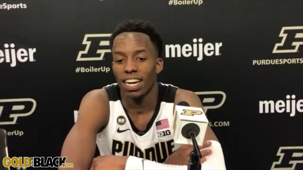 Post-Indiana State: Purdue's Eric Hunter - YouTube