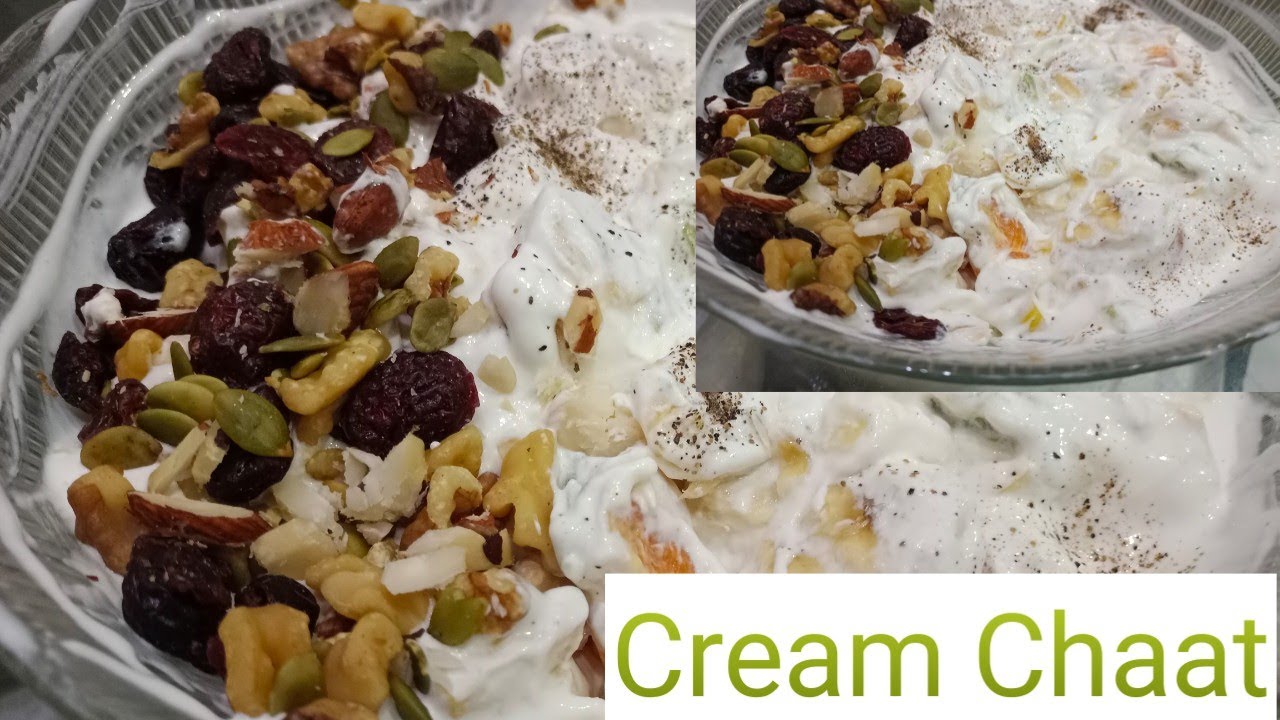 Cream Chaat Recipe~Ramadan Special Chaat~By Bia khan - YouTube