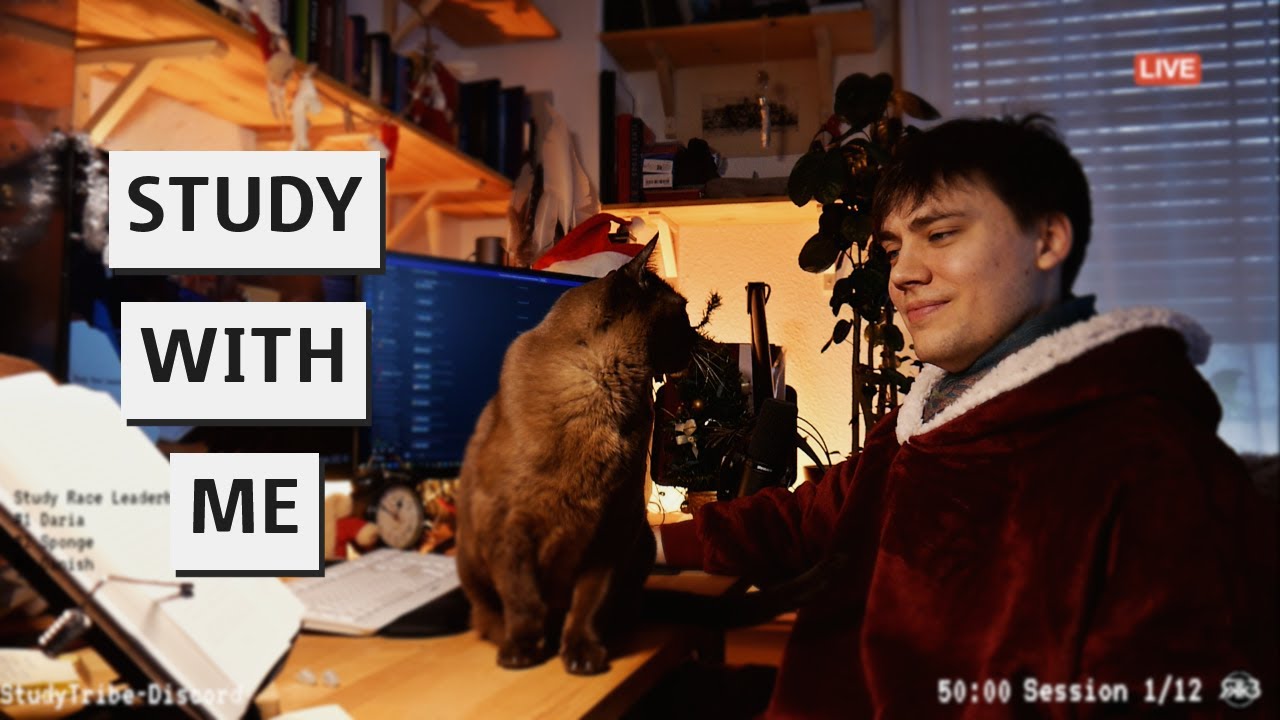 Cozy Study Stream 📚 Study With Me Live [Rain Sounds] | 50-10 Pomodoro ...
