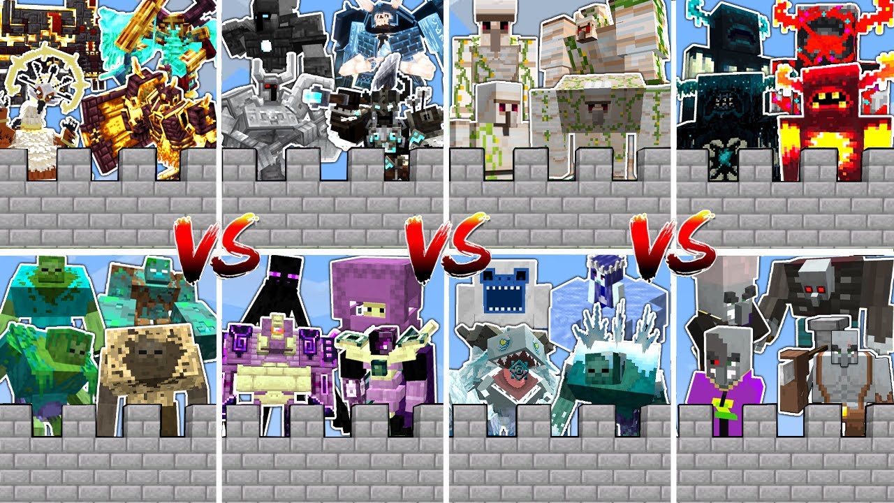 STRONGEST ALLIANCE BOSSES CASTLES TOURNAMENT - Minecraft Mob Battle ...