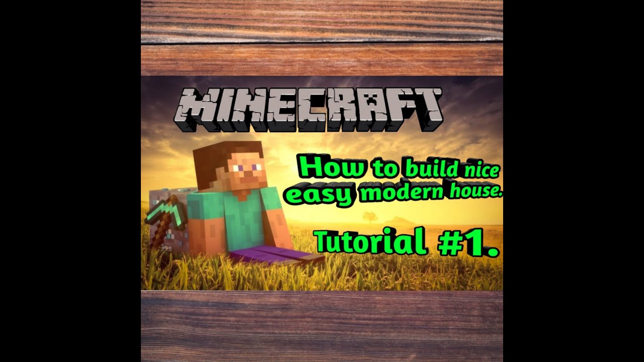 Minecraft: How to build nice easy modern house. Tutorial #1. - YouTube
