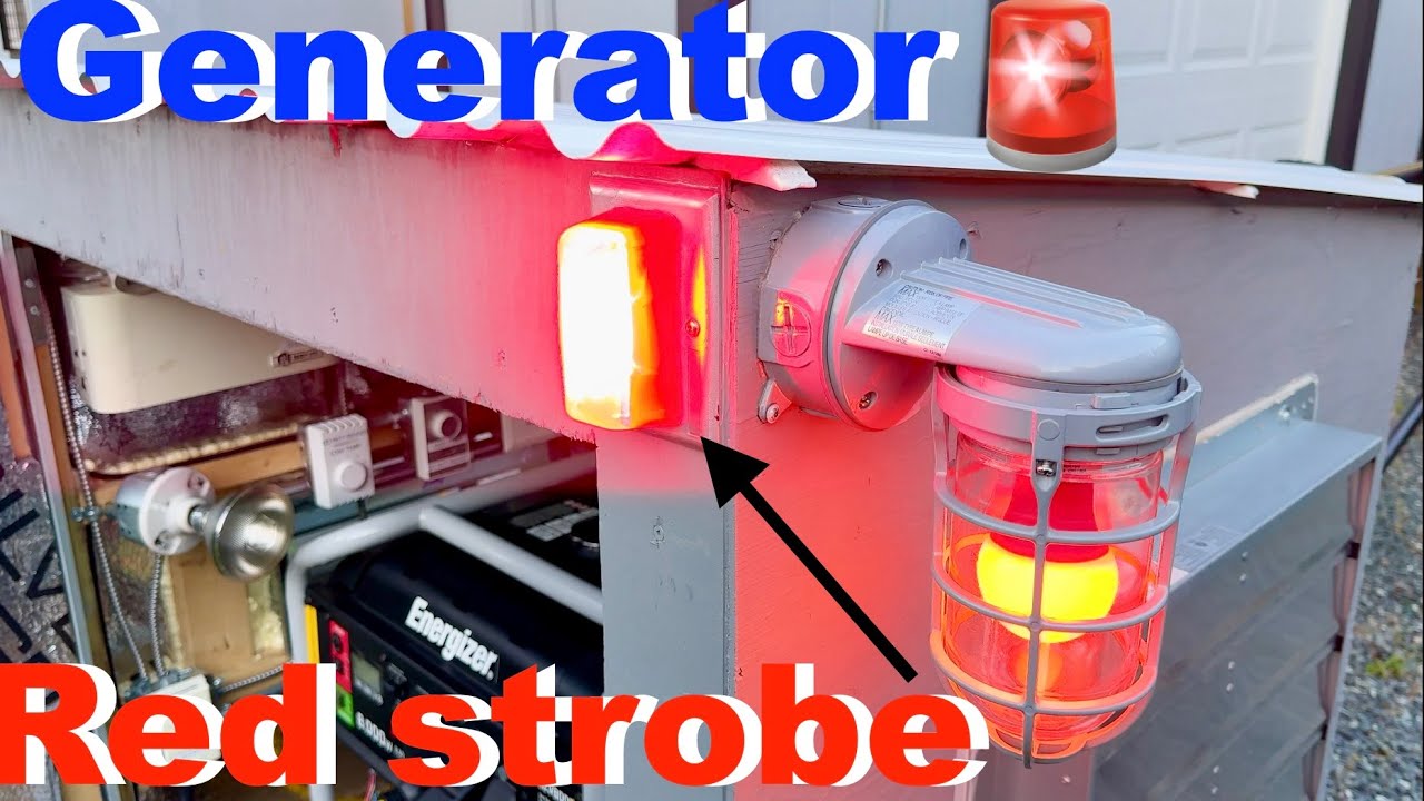 Installing A Red Fire Alarm Strobe Light On My Generator Building ...