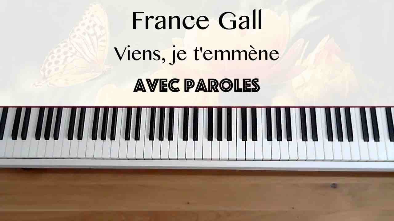 France Gall - Musique (avec paroles) - Piano - YouTube