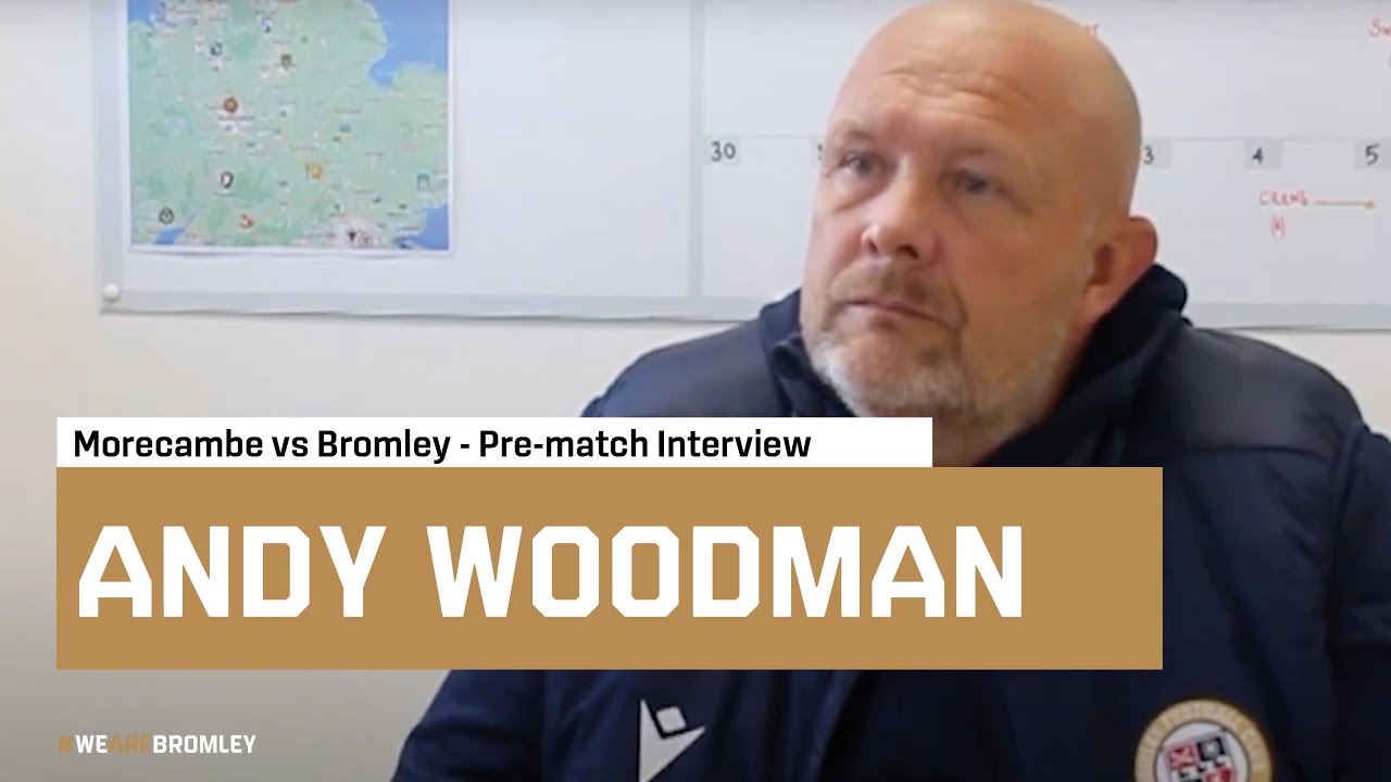 Andy Woodman ahead of Morecambe trip - YouTube