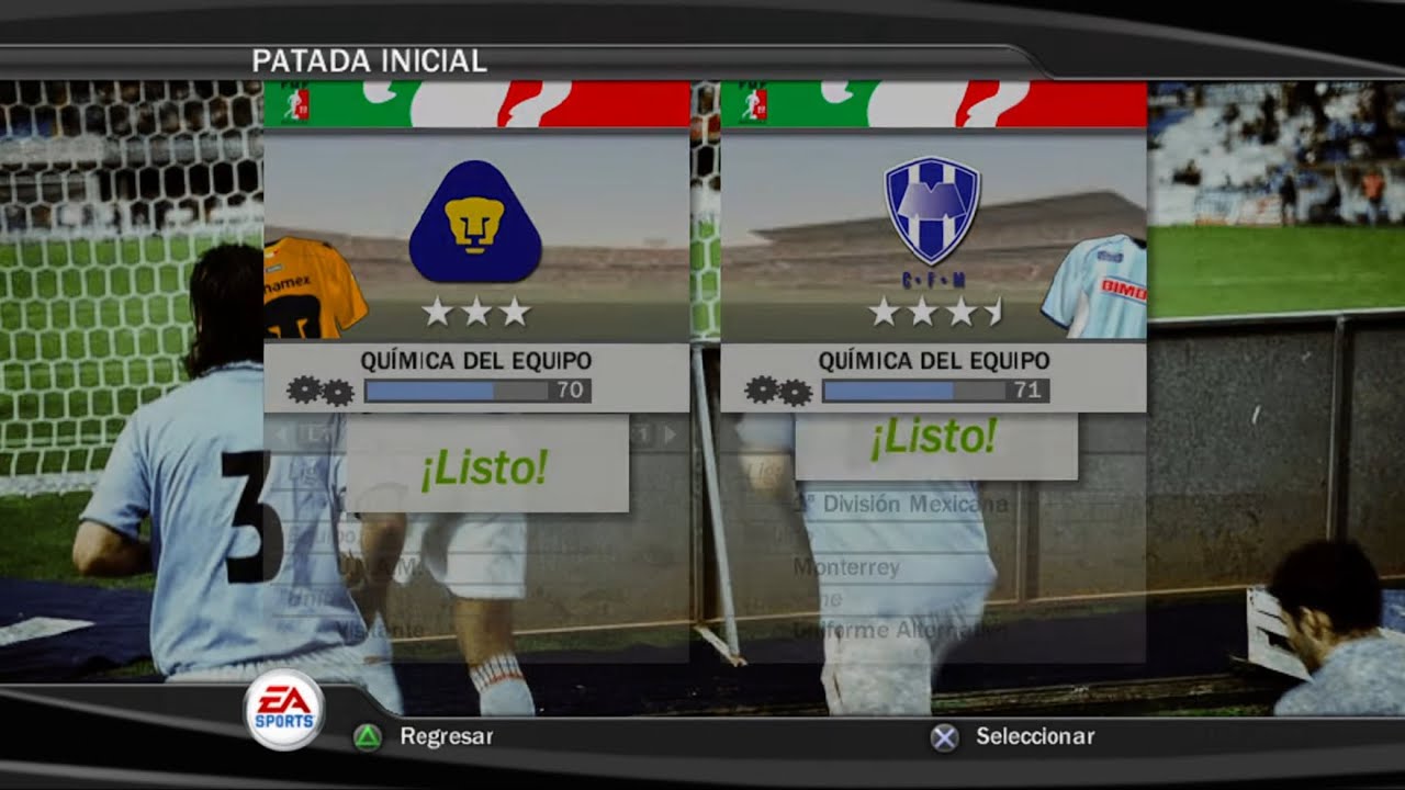 FIFA 07 (PS2) Gameplay - Pumas vs Monterrey - YouTube