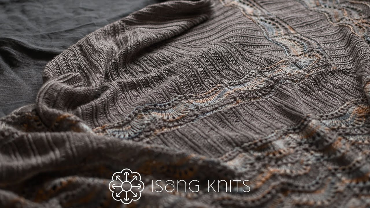 Stretchy Ribbing Bind Off - Krisanteema Shawl - YouTube