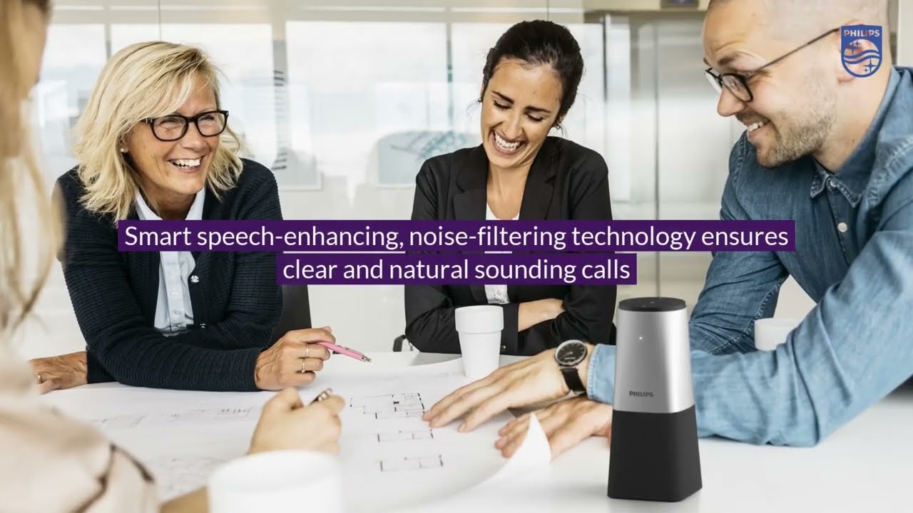 Philips PSE0540 SmartMeeting Portable Conference Microphone - YouTube