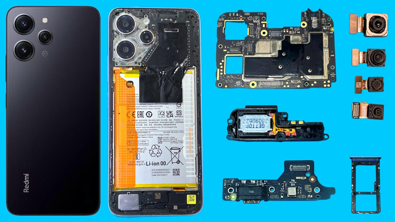 redmi 12 disassembly / redmi 12 teardown / redmi 12 back glass ...