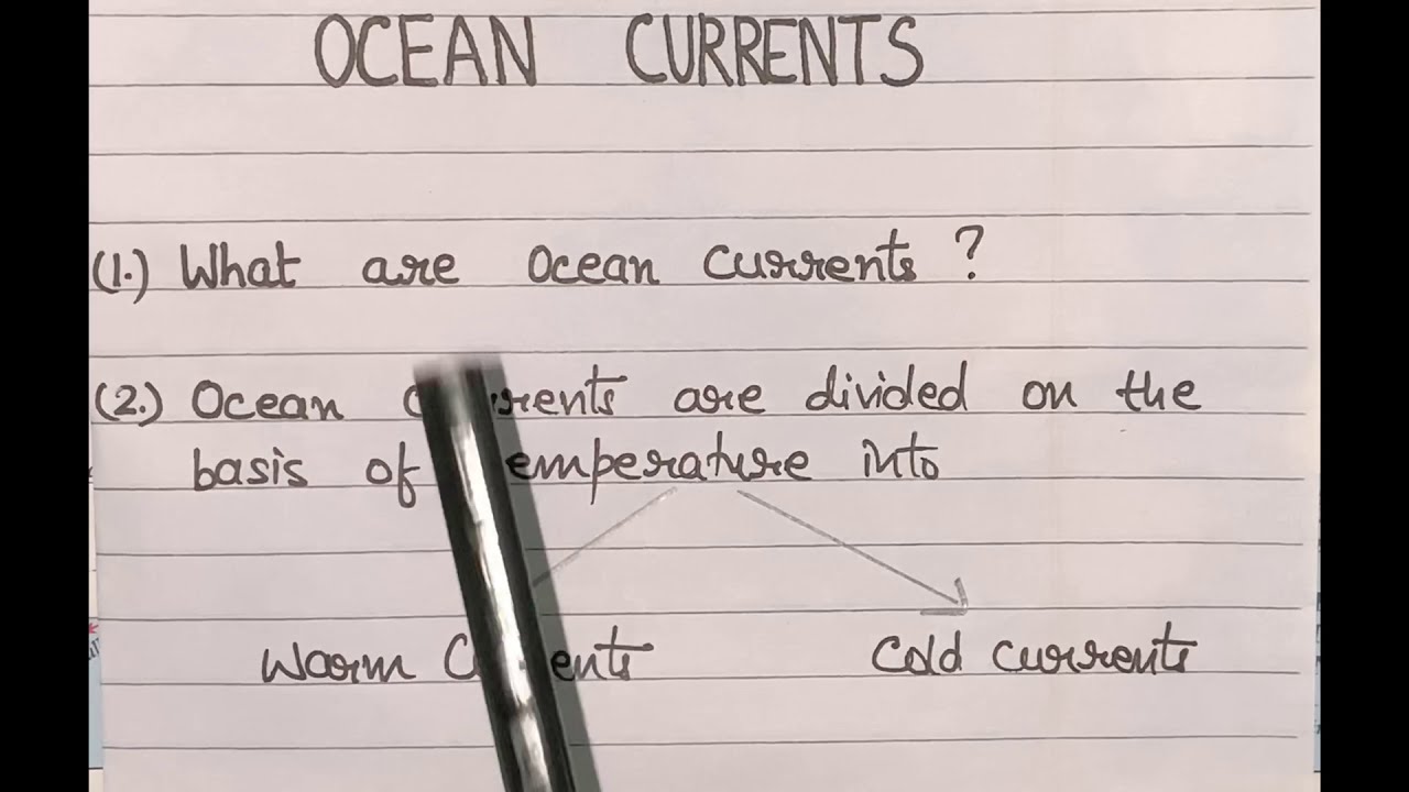 Ocean Currents -Part 1 , class 9 - YouTube