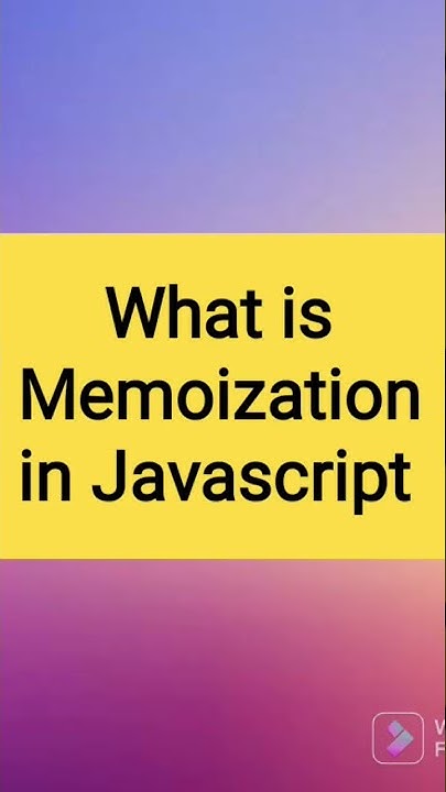 what is memoization??? - YouTube