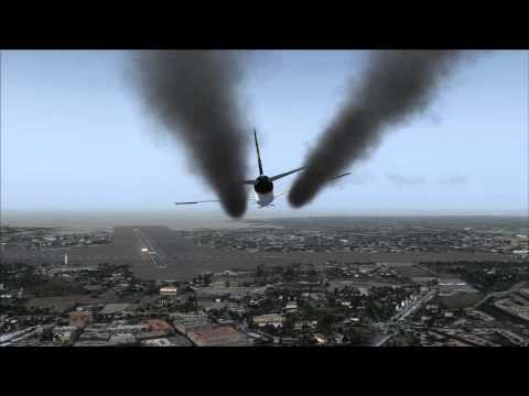 Boeing 757 Crash Landing Riyadh 飞机坠毁 تحطم طائرة - YouTube