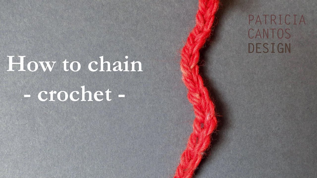 How to make a crochet chain - YouTube