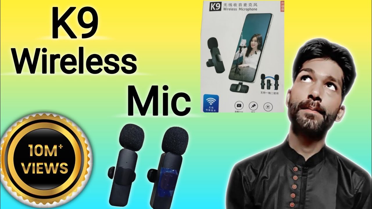 K9 wireless mic unboxing | K8 how to make wireless collar mic | k9 ...