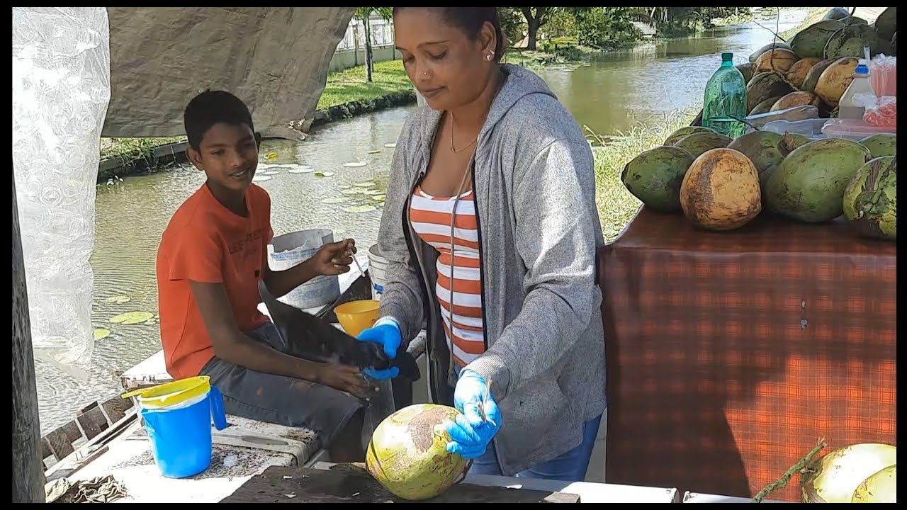 🌴🇬🇾Meet the Coconut Lady Reshma 🇬🇾🌴 - YouTube