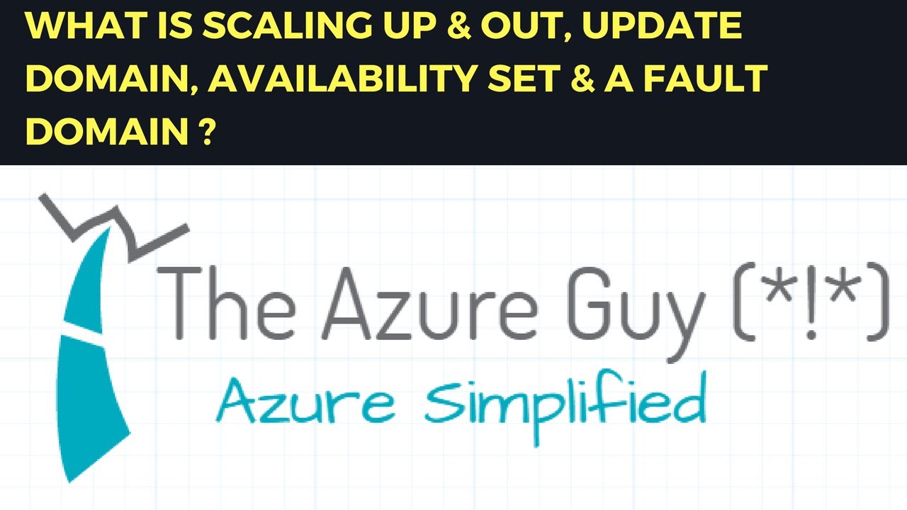 WHAT IS SCALING UP & OUT, UPDATE DOMAIN, AVAILABILITY SET & A FAULT ...