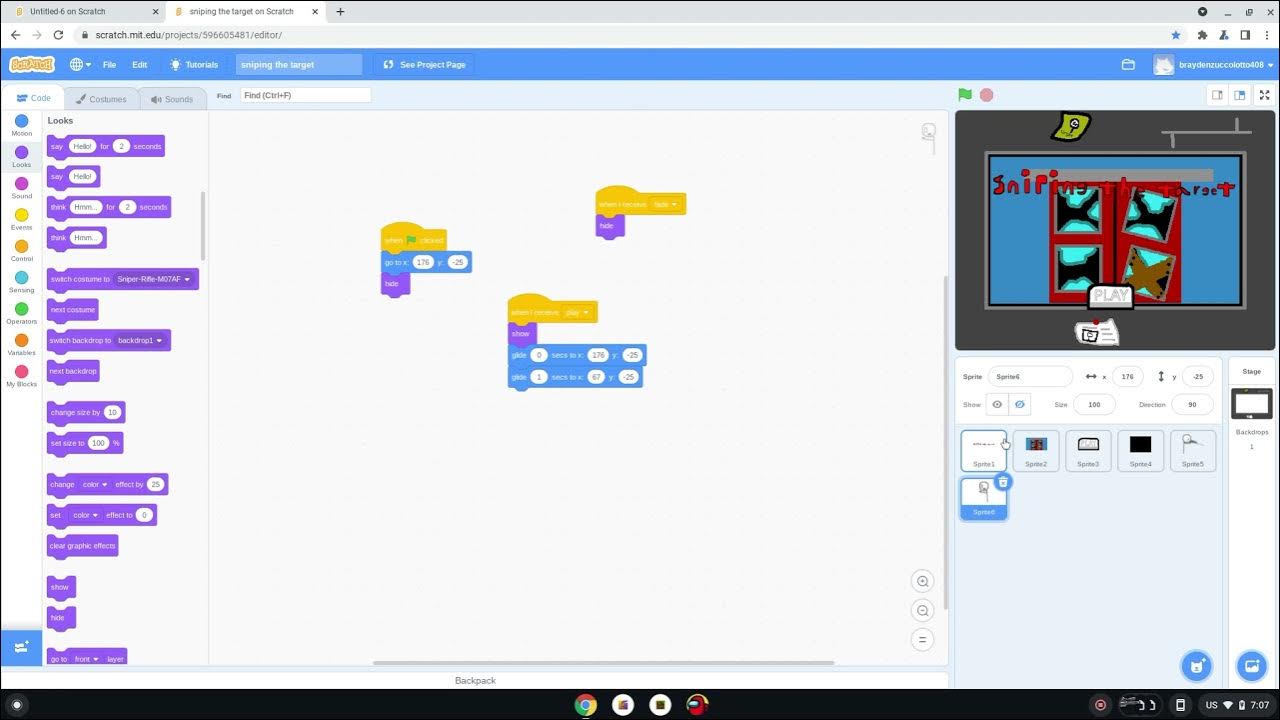 how to make henry stickmin in scratch sniping the target - YouTube